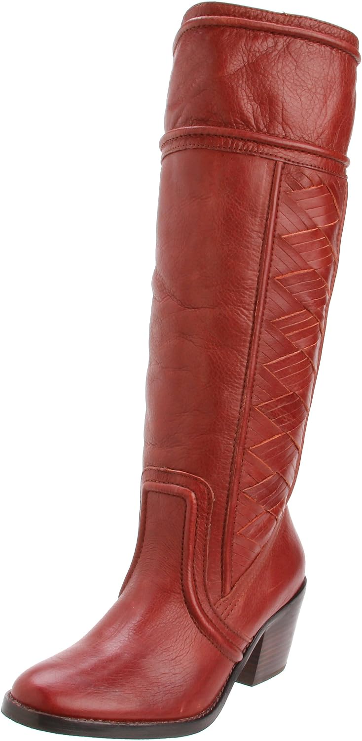 Amazon.com | Fossil Women's Felicia Boot, Rust, 11 M US | Knee-High