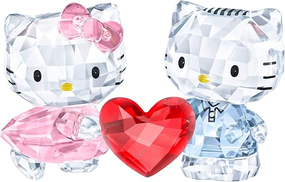 Amazon.com: SWAROVSKI Hello Kitty & Dear Daniel Crystal Figurine ...