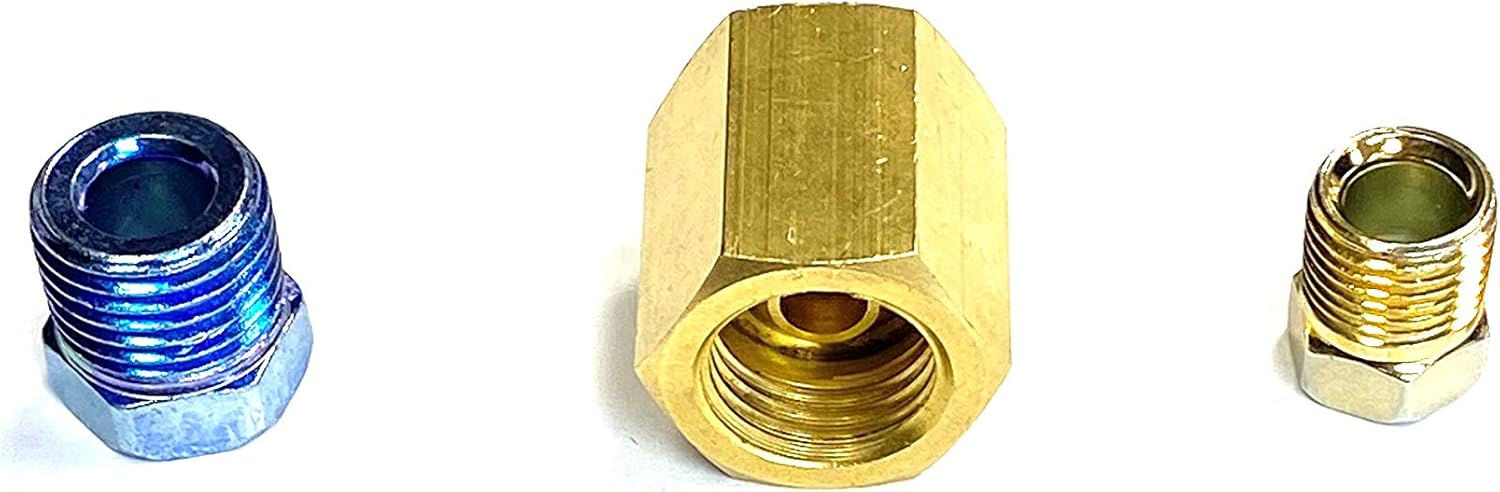Amazon.com: Brake Line Inverted Flare Adaptor and Fittings For 1/4 Inch ...