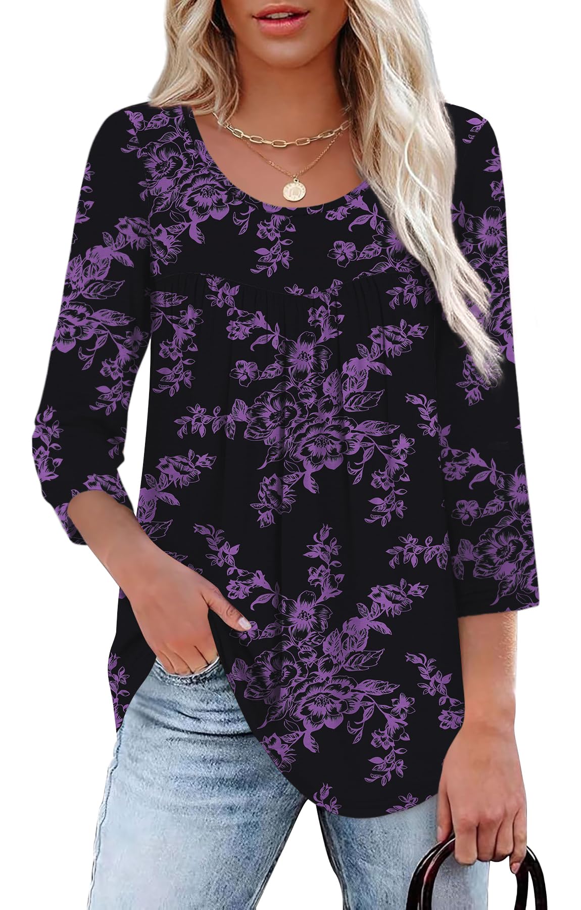 XIEERDUO Women's Tops Vacation Outfits For Women Plus Size Tops For ...