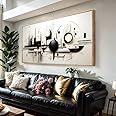 Amazon.com: Phahey Abstract Wall Art Black and White Modern Artwork Geometric Line Art Canvas ...