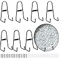Amazon.com: 8 Pcs Metal Wall Mount Plate Display Stands Medium Black ...