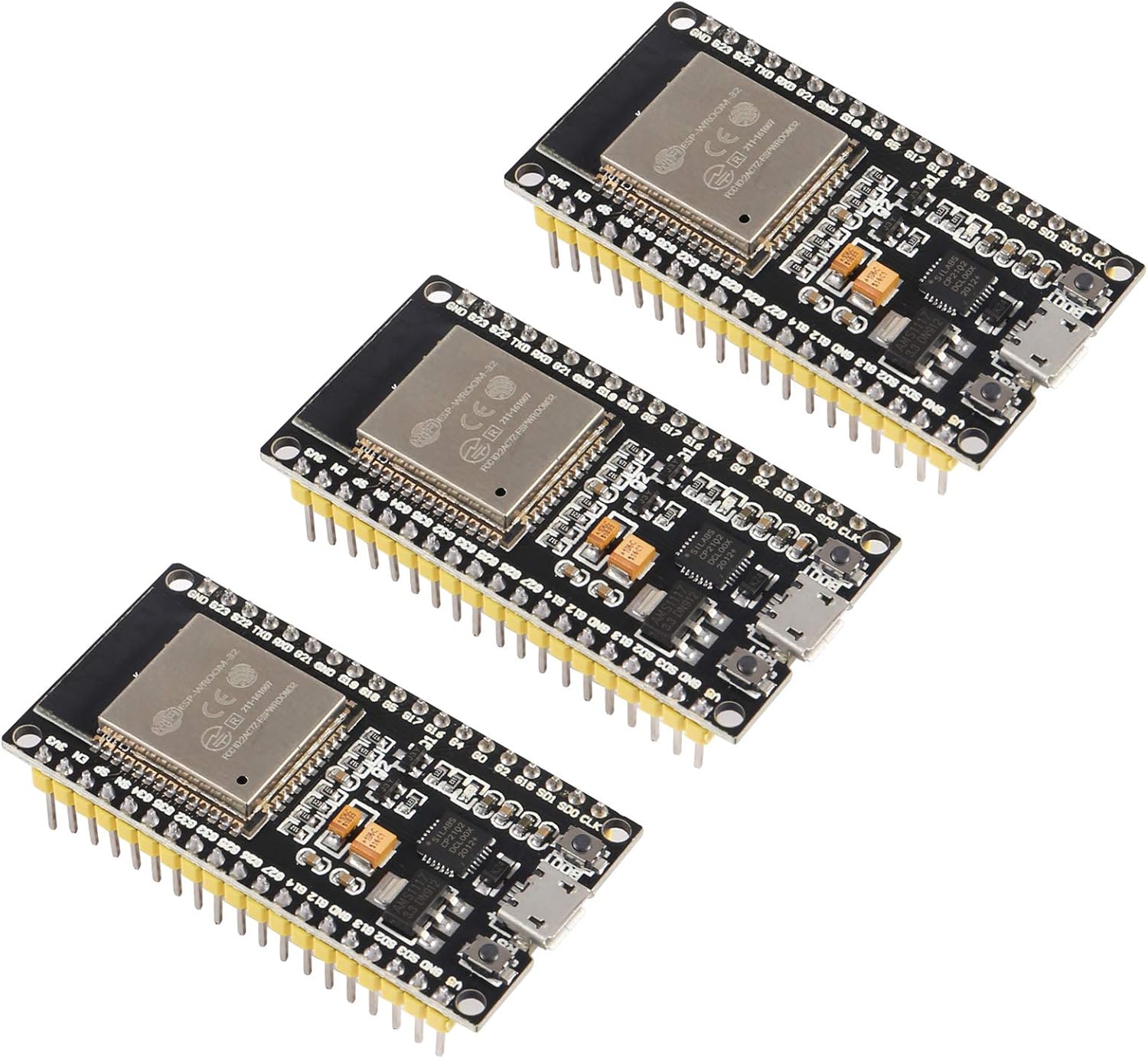 ALAMSCN 3PCS ESP32 WiFi Development Board 2.4GHz Dual Core WiFi + Bluetooth Dual Cores ...