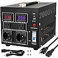 Amazon.com: VEVOR Voltage Converter Transformer, 2000W, Heavy Duty Step Up/Down Transformer ...