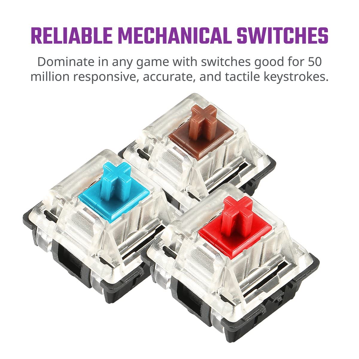 Mua Cooler Master CK352 Full Mechanical Gaming PC Keyboard, Click Blue ...