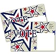 Amazon.com : Besttile 100 Bulk Patriotic Vote Postcards,Election Day ...