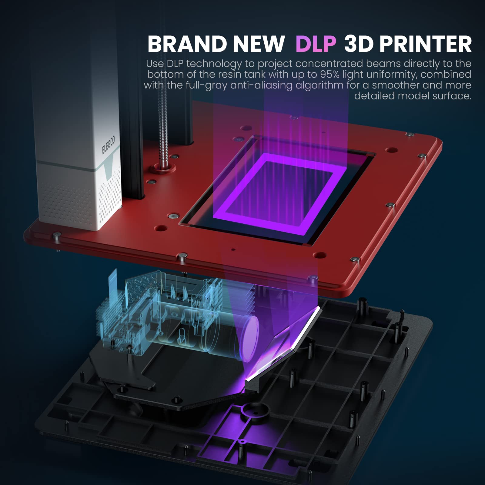Mua ELEGOO Mars 4 DLP 3D Printer Mercury X Bundle with Separate Washing ...