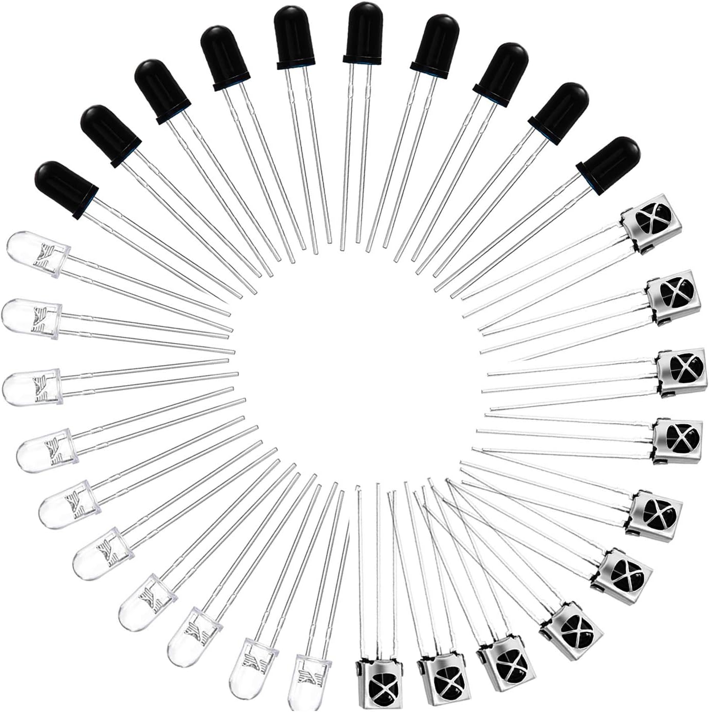 Industrial Electrical 5mm LED Lights VS1838B IR Emitted and Receive ...