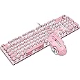 Amazon.com: Basaltech Mechanical Gaming Keyboard and Mouse Combo, Retro ...