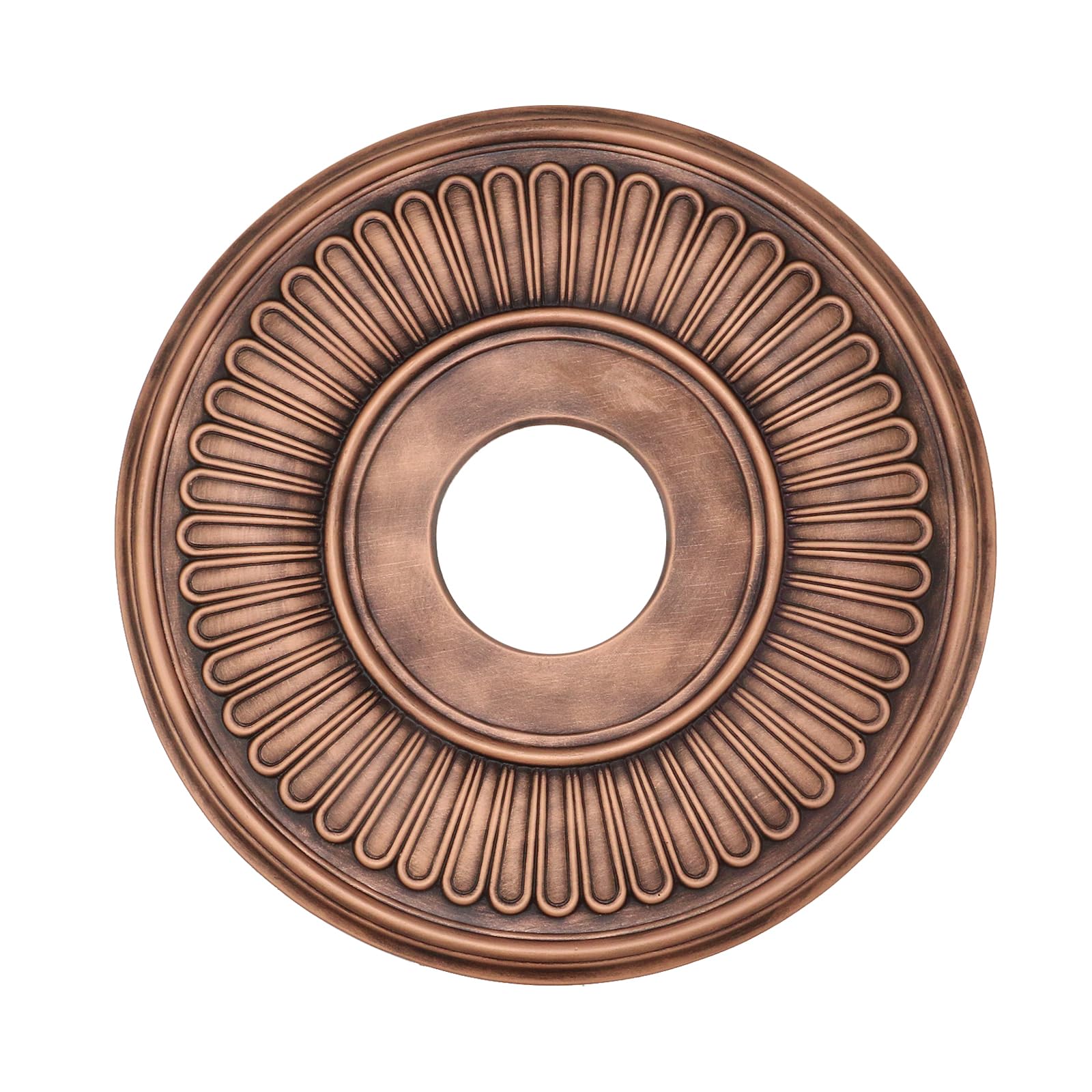 MY MIRONEY Bronze Tone PU Ceiling Medallion Decorative Ceiling Fan ...