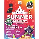 Amazon - Kids Summer Academy by ArgoPrep - Grades 6-7: 12 Weeks of Math ...