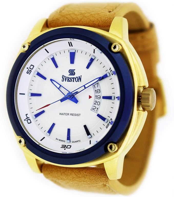 SVESTON Sport Watch For Men Analog Leather - SV-8085: Buy Online at ...