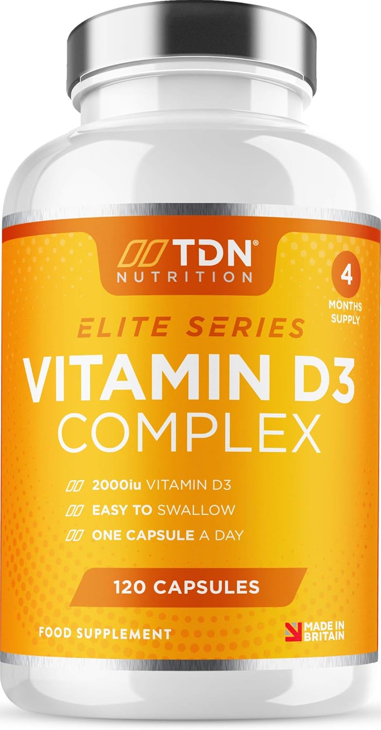 Vitamin D3 Complex – high Strength 2000iu – 120 Capsules – Enhanced ...