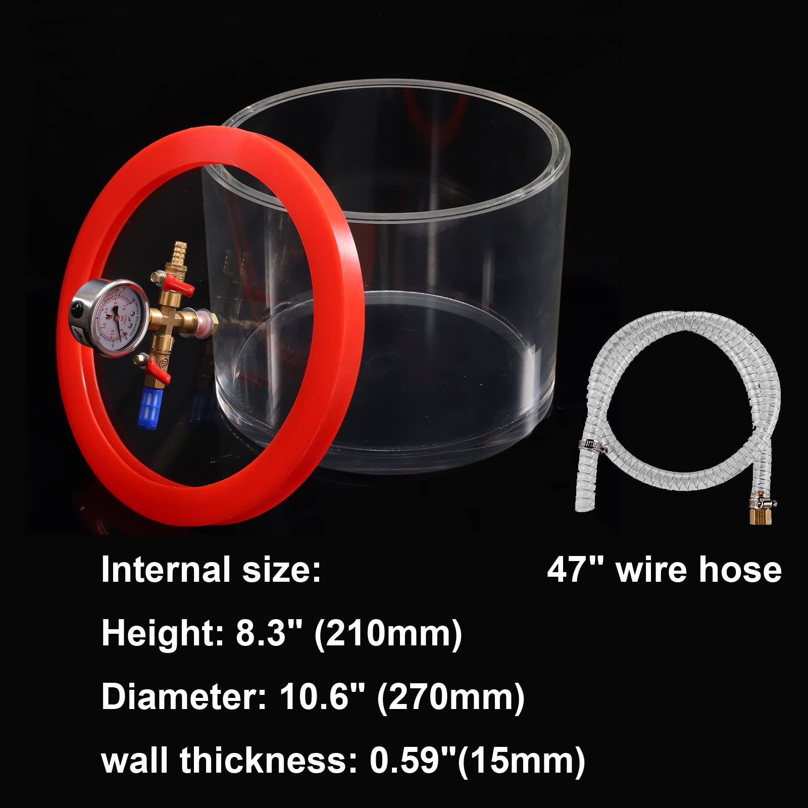 Mua 3 Gallon Acrylic Vacuum Chamber Acrylic Clear Perfect for ...