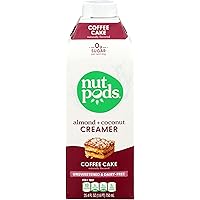 Amazon.com: NUTPODS Unsweetened Coffee Cake Plant Based Creamer, 25.4 ...