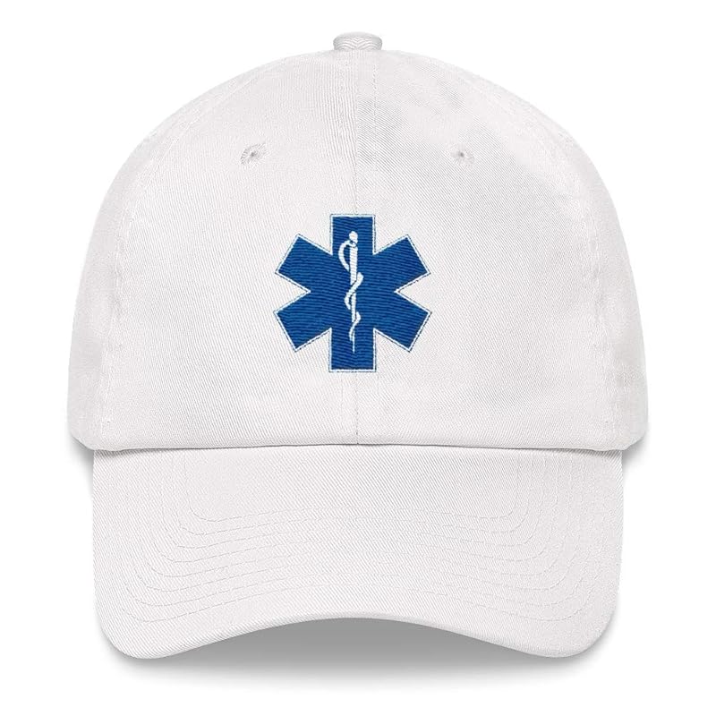 Amazon.com: The EMT Blue Cross Hat | DOCAZ0N Embroidered 6-Panel ...