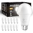 DAYBETTER 12 Pack A19 LED Light Bulbs, 100 Watt Equivalent LED Bulbs, Long Lifespan High ...