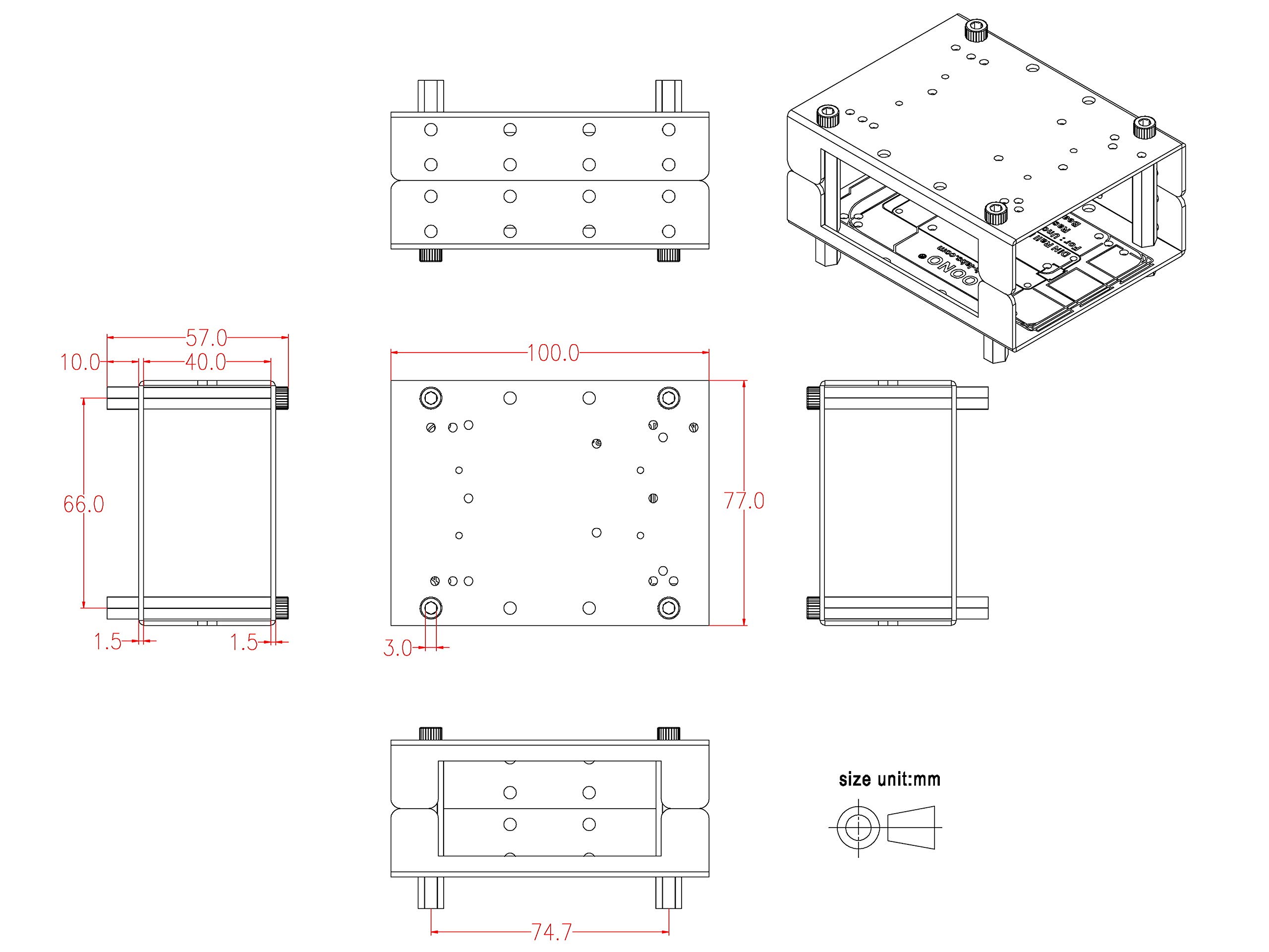 Mua Semi-Enclosed Enclosure Kit for Raspberry Pi BeagleBone Arduino UNO Mega trên Amazon Mỹ ...