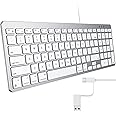 Amazon.com: OMOTON Wired Keyboard Compatible with Mac, with Dual Interface (USB and Type-C ...