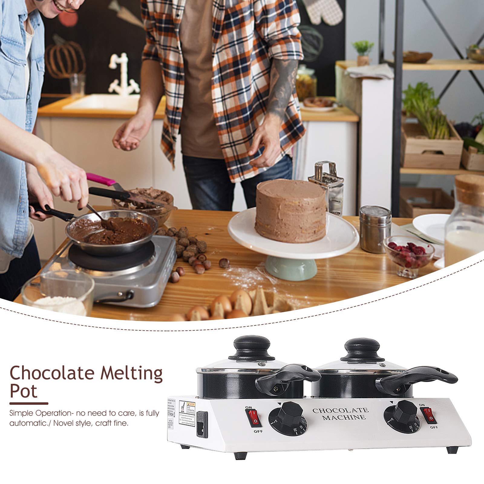 Mua Chocolate Melting Pot, 110V 40W/80W Chocolate Tempering Melting ...