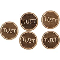 Amazon.com: Round TUIT When you get a Round To It Qty of (5) Wood Token ...