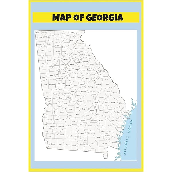 South Georgia County Map Printable