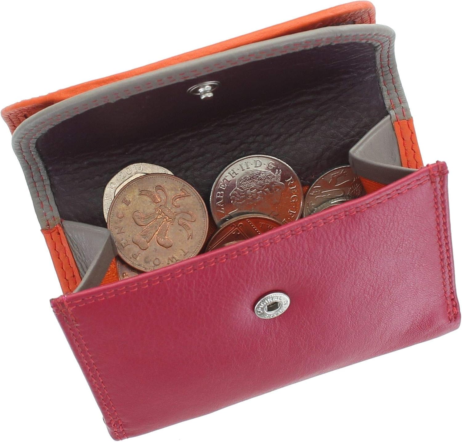 Visconti Rainbow Collection Small Leather Purse RFID and Tap and Go ...