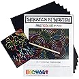 Amazon.com: INOVART Skratch n Sketch Gold Foil Scratch Paper