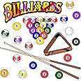 Amazon.com: Billiards Wall Stickers Colorful Pool Ball Wall Decals Peel ...