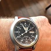 Seiko Men's SNK807 Seiko 5 Automatic Blue Canvas Strap Watch: Seiko ...