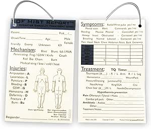 Amazon.com: Operator Mist Casualty Treatment Card: Health & Personal Care