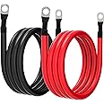 Amazon.com: 4 AWG Battery Cable 4AWG Gauge Pure Copper Battery Inverter ...