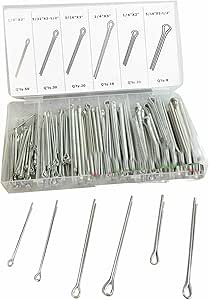 Amazon.com: 144pc Cotter Pins Extra Large Pin Assortment Cotter Keys ...