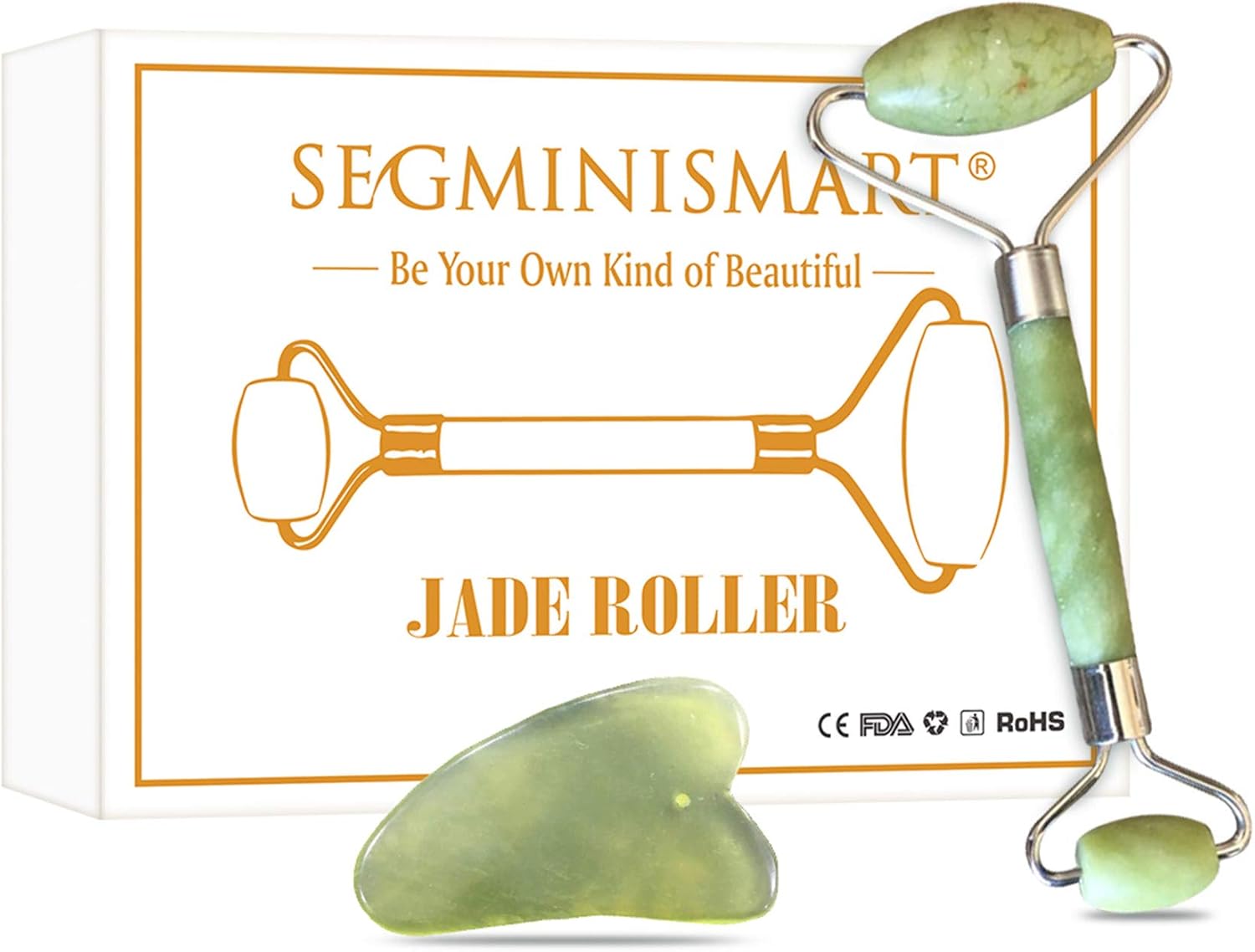 Jade Face Roller,Jade Facial Roller,Jade Roller and Gua Sha Set,Jade ...