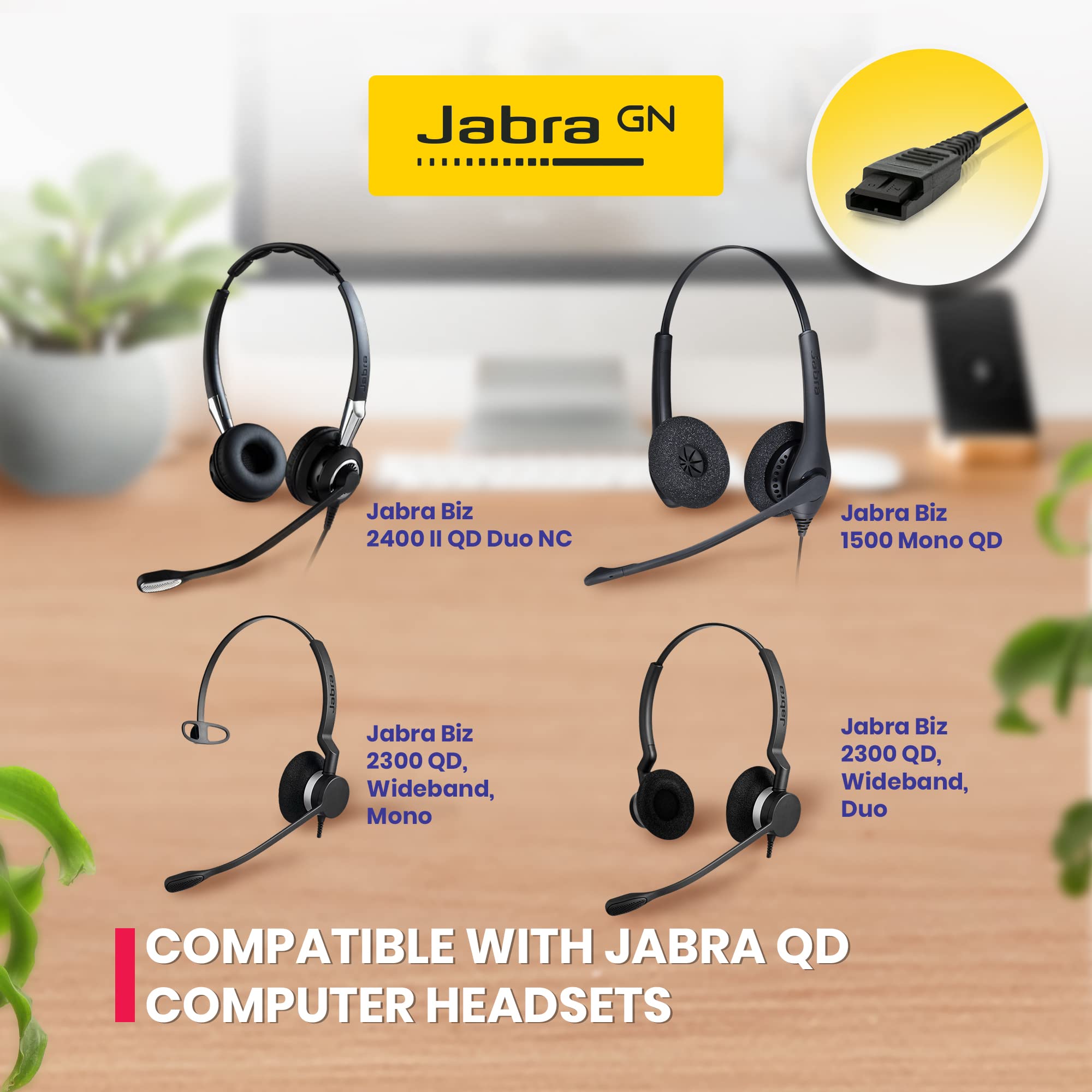 Jabra GN Style Splitter Y-Training Cord (Observation- Live/Mute Version ...
