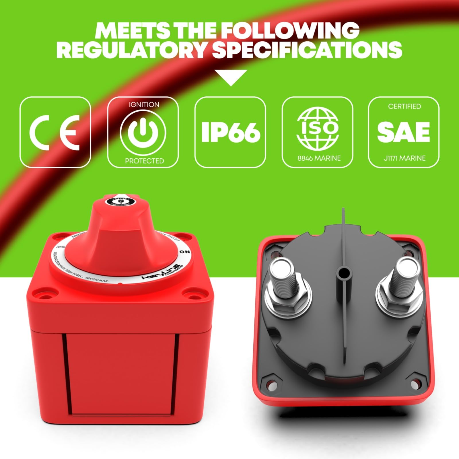 Mua Marine Battery Disconnect 12v to 48V DC | Boat Kill Switch | Single ...