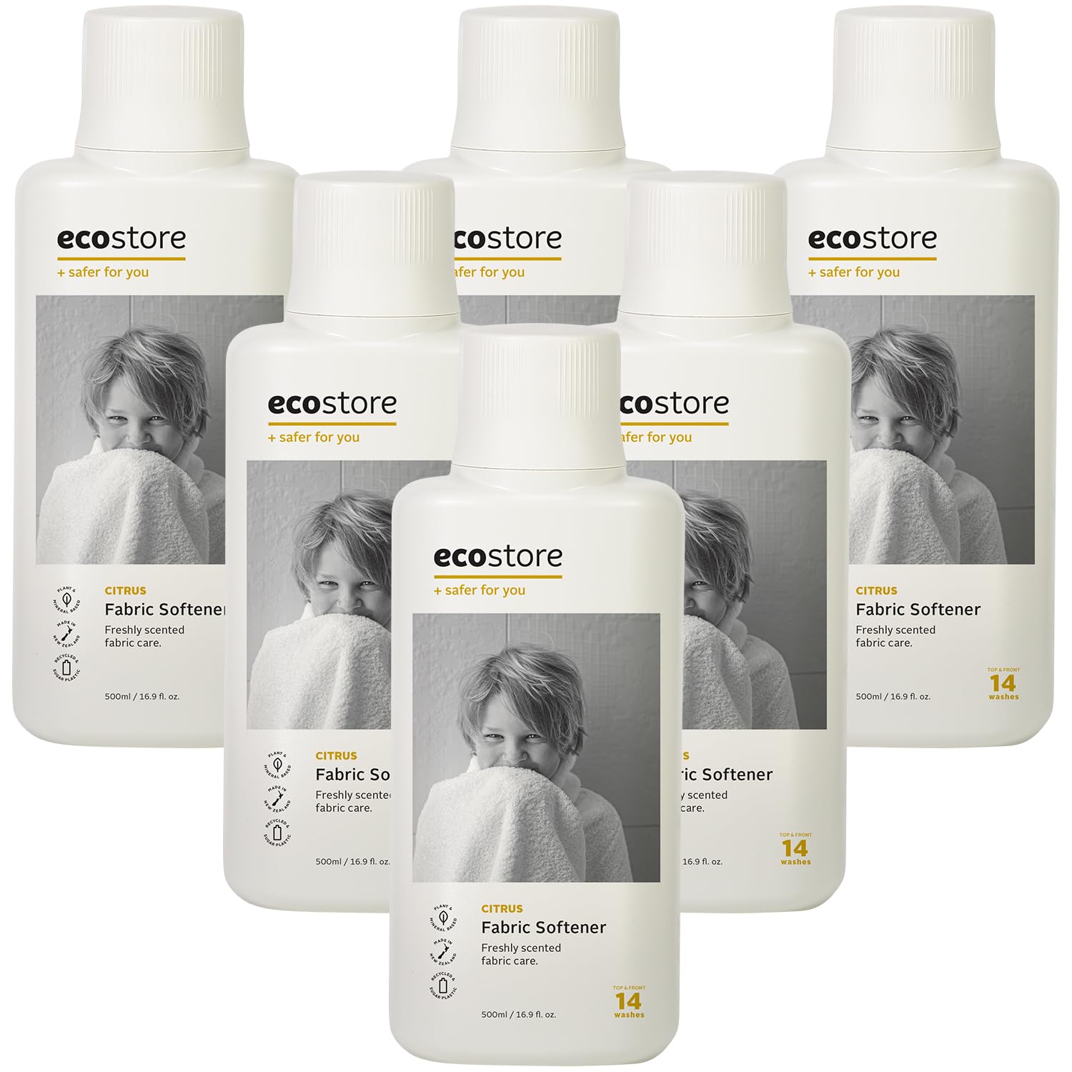 Mua ecostore Fabric Softener, 16.9 fl oz (500 ml), Set of 6, Citrus ...