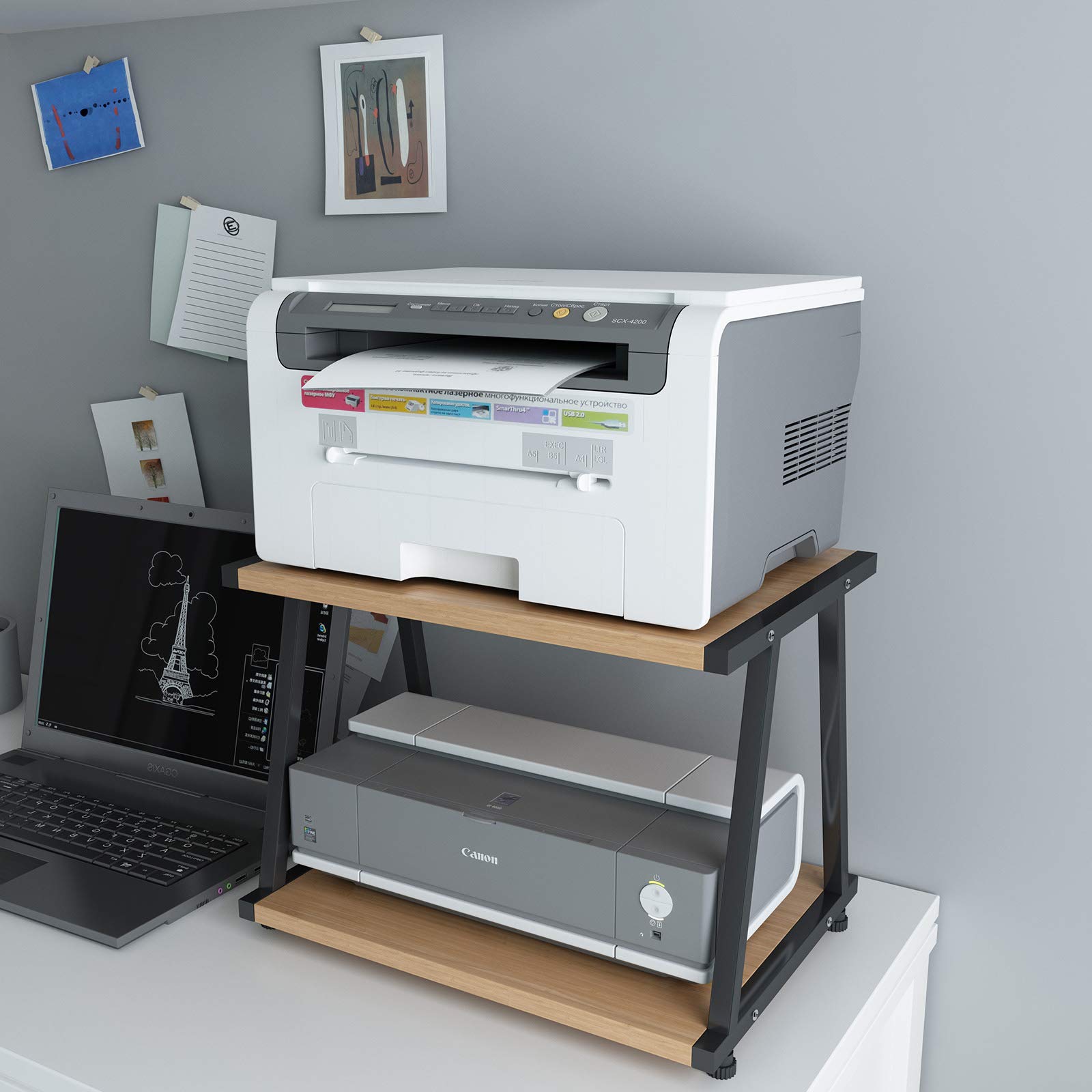 Buy PUNCIA Office Printer Stand Desktop Laser Printer Copier Scanner ...