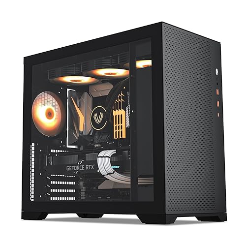 Vetroo AL-MESH-7C Compact ATX PC Case, Front Power Supply, Top 360mm ...