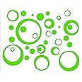 Amazon.com: Lime Green Wall Vinyl Sticker Decal Circles, Bubbles, Dots ...