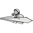 Amazon.com: Astronaut Iron-on Patch Astronaut in Paper Airplane Patches ...