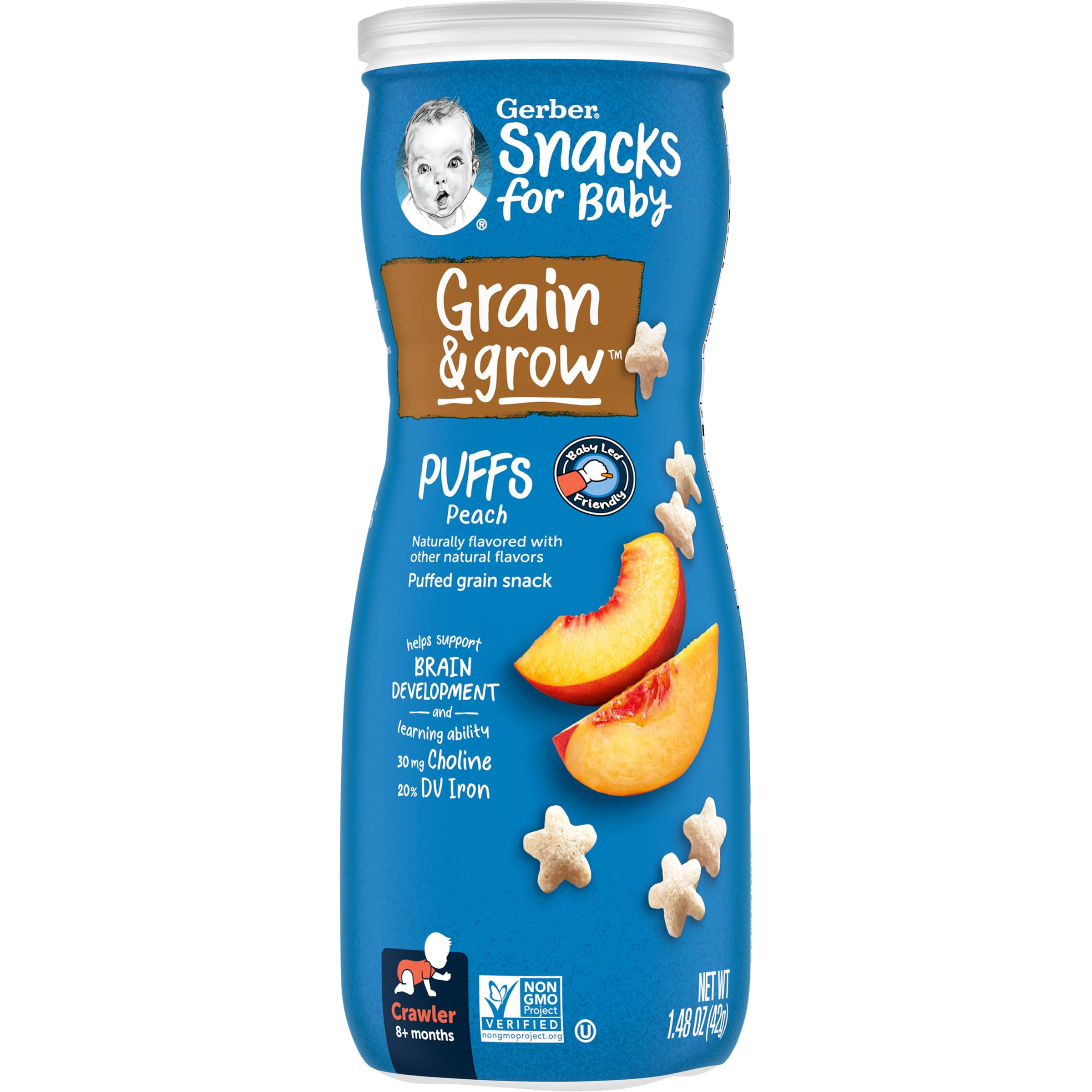 Mua Gerber Baby Food Baby Food Snacks - 36 Peach Puff Grain Pop Rice ...