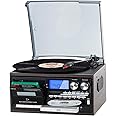 Amazon.com: 9-in-1 Retro Turntable with Built-in Speakers, Reocrd ...