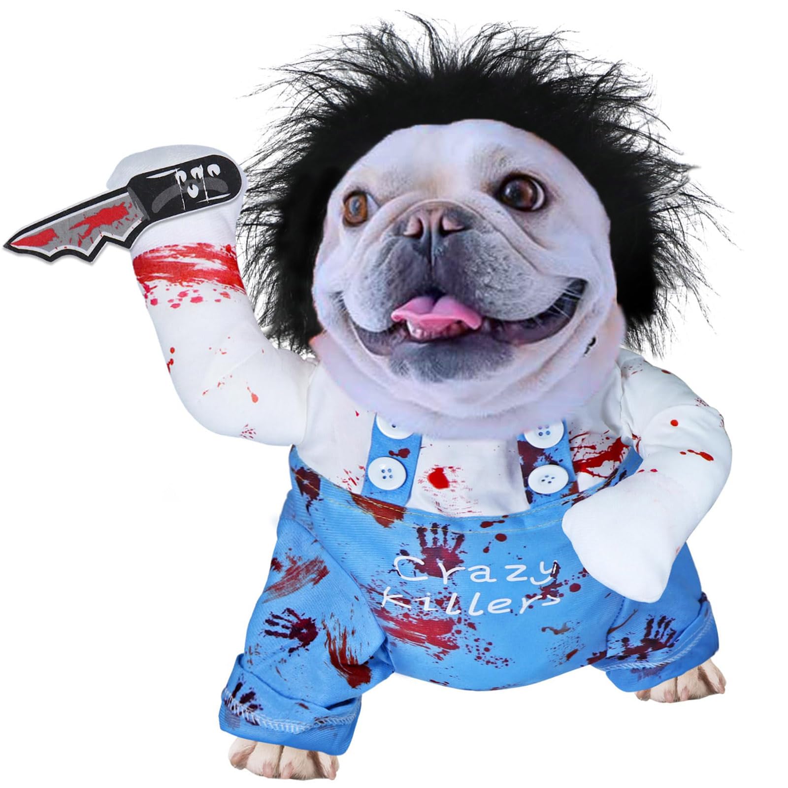 Pet Deadly Doll Dog Costume, Novelty Dog Halloween Costumes, Dog ...
