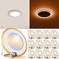 Sunco 12 Pack 6 Inch LED Recessed Light, Can Lights for Ceiling, Flat ...