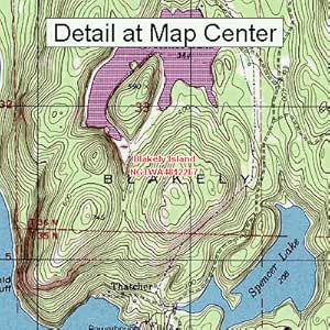 Amazon.com : USGS Topographic Quadrangle Map - Blakely Island ...