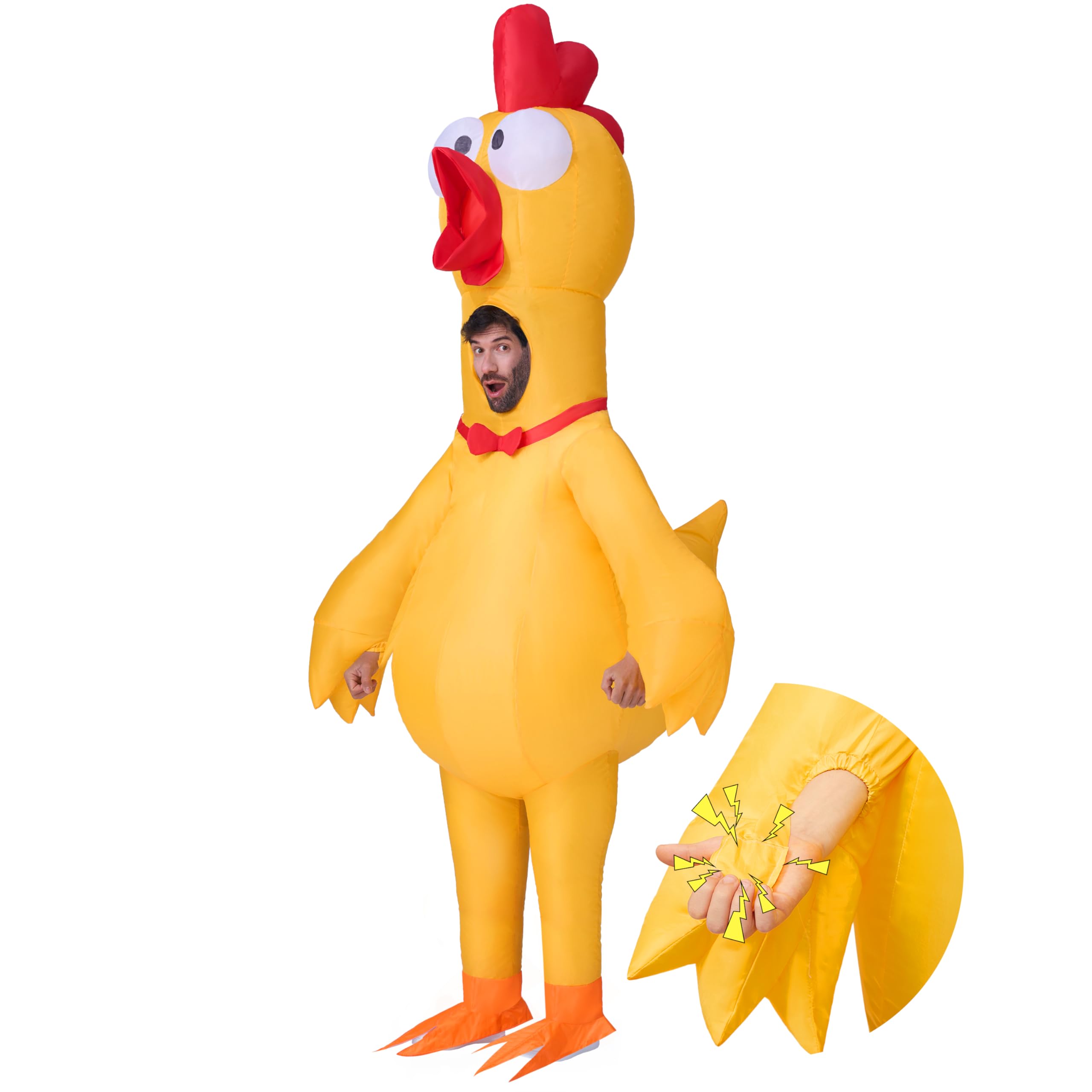 Spooktacular Creations Adults Halloween Inflatable Rubber Chicken ...