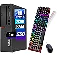 Amazon.com: Lenovo ThinkCentre M720S SFF PC Desktop Computer, Core i5 ...