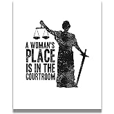 Amazon.com: Ruth Bader Ginsburg Wall Art - RBG Inspirational Room Decor ...