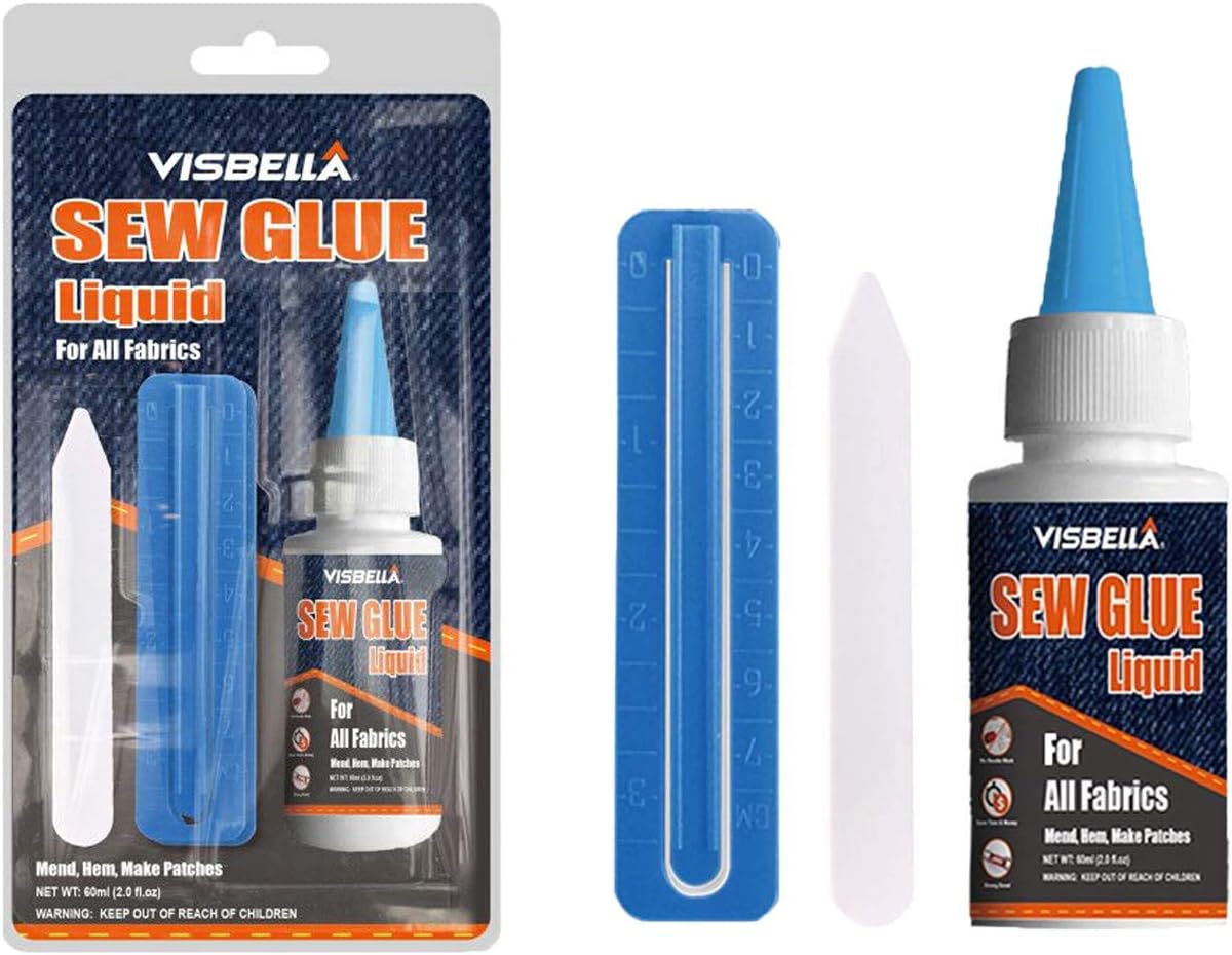 Plextone Sew Glue Liquid for Fabric-Stich Adhesive Waterproof Clear ...